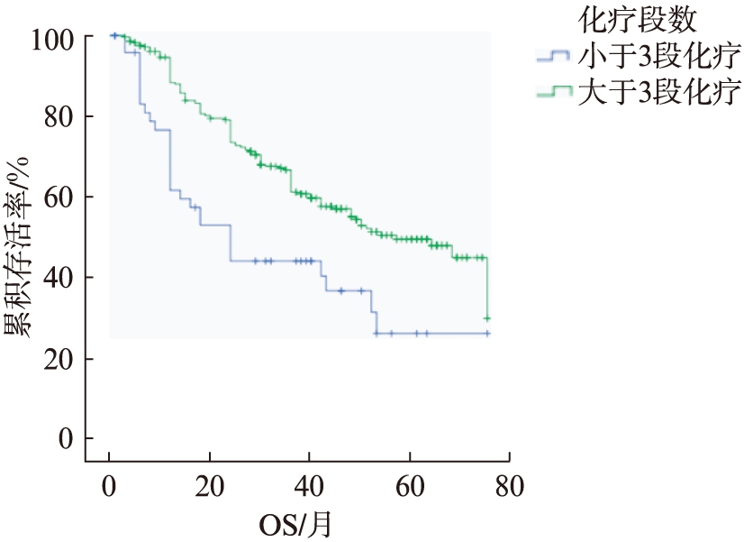 Ⅲa期单站纵隔淋巴结肿大NSCLC患者术后生存分析